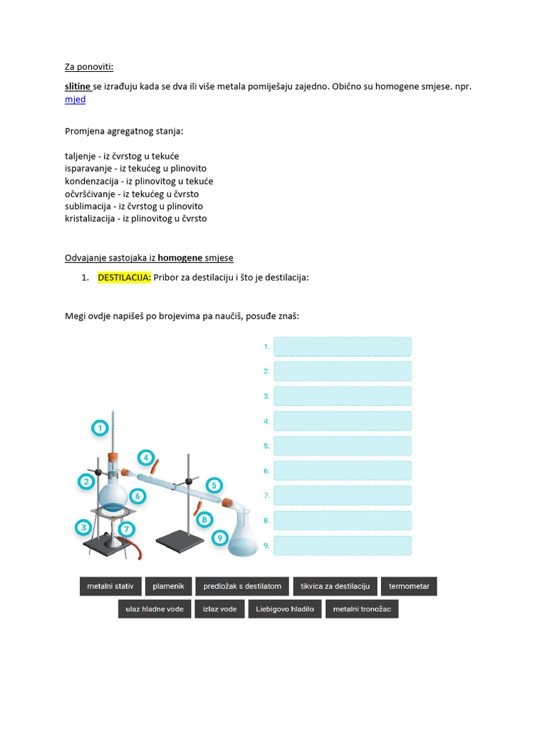 Kemija Megi Smjese | PDF