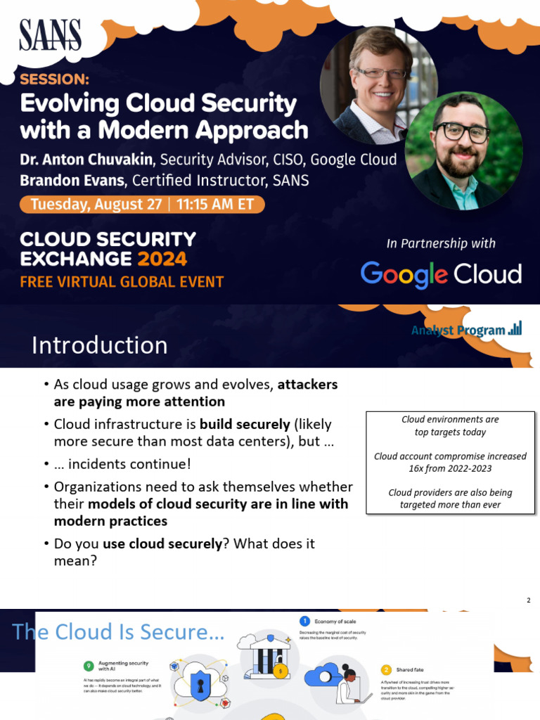 Google Cloud-CSE2024 Final | PDF | Cloud Computing | Security