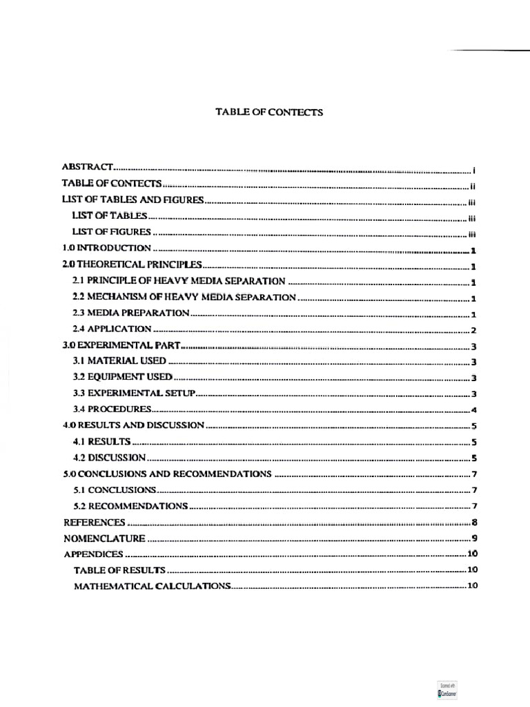 Heavy Media Separation Project Tanzania | PDF