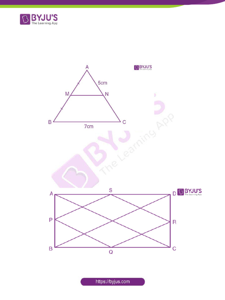 Concise Selina Solutions For Class 9 Maths Chapter 12 Mid Point and Its Converse | PDF ...
