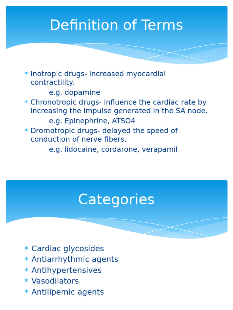 Overview of Cardiovascular Drugs and Uses | PDF | Platelet | Clinical ...