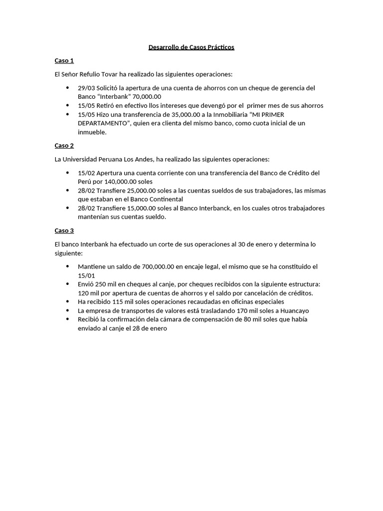 Asientos Contables Simples CEF | PDF