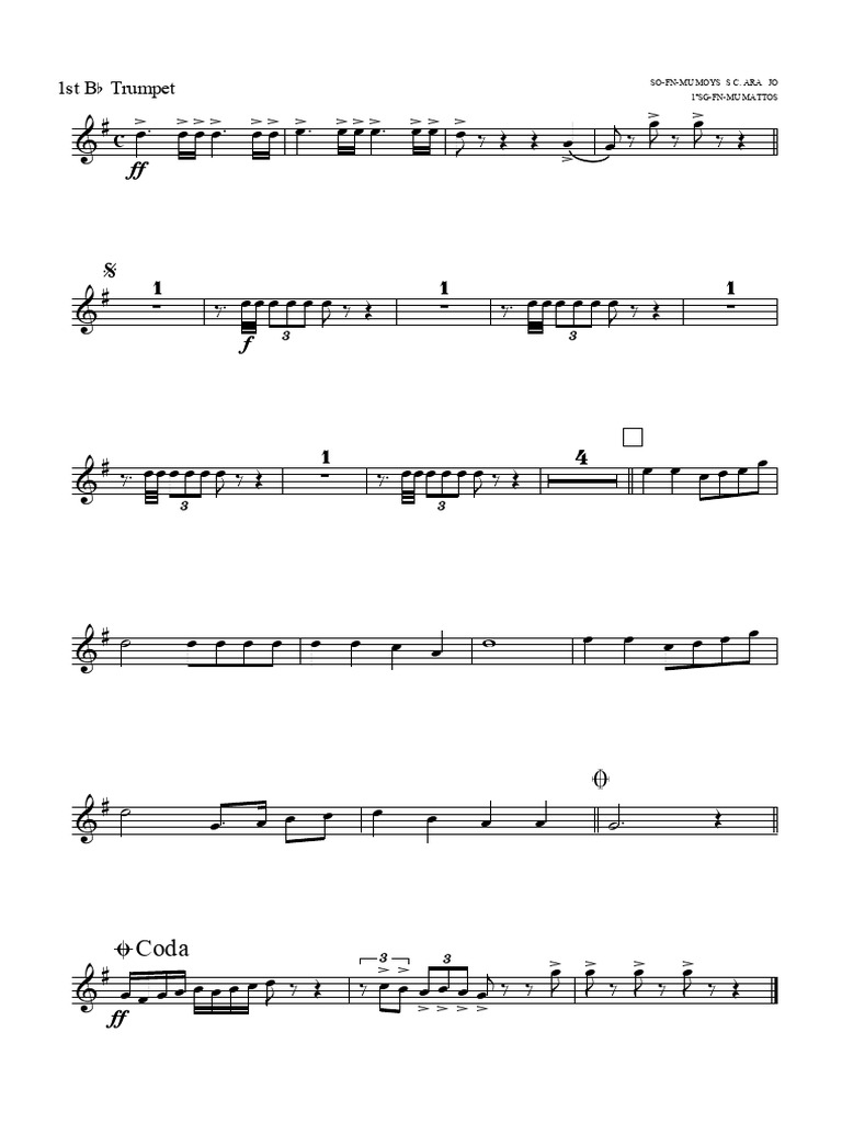 09 1st BB Trumpets | PDF