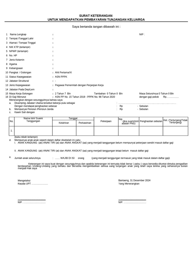 FORMAT KP4 - Terbaru 2024 | PDF