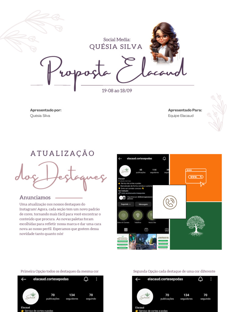 Proposta Elacaud - Social Media Quésia Silva_20240821_165005_0000 | PDF | Floresta Amazônica