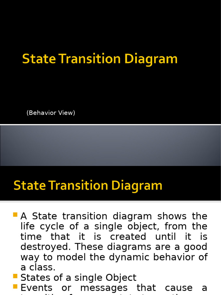 Lab 5 State Transition Diagram | PDF | Behavior | Computer Programming