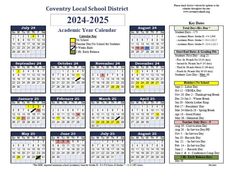 CLSD 24-25 Calendar (1) | PDF | Festival | Public Holiday