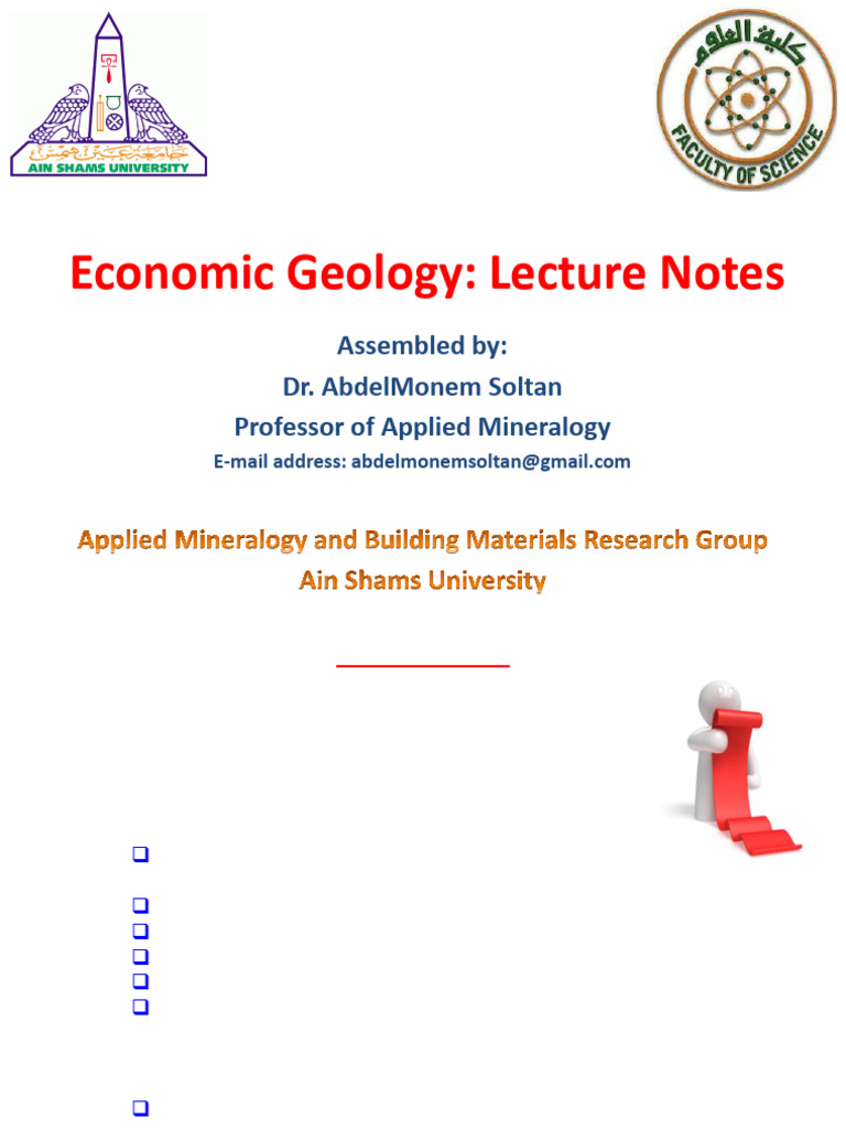Economic Geology for Geologists | PDF | Ore | Weathering