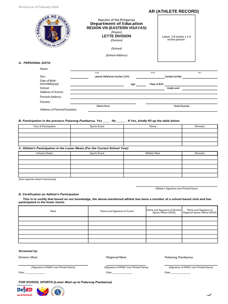 2024_-Athlete-Record | PDF