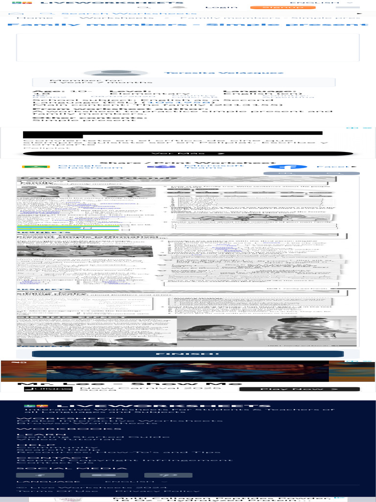 Family Members - Simple Present 89402 Teresita | PDF