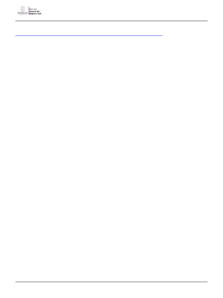 Registro Civil Del Gobierno Del Estado de Morelos - Solicitud Complementaria para Los ...