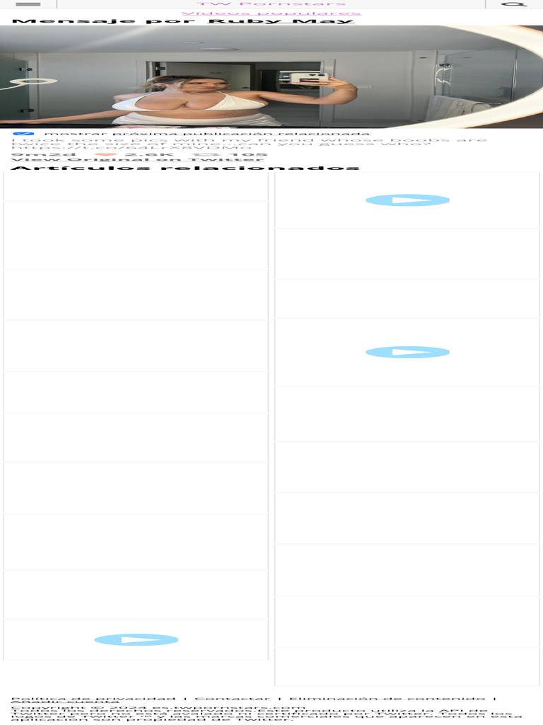 TW Pornstars - Ruby May. Twitter. I Took Some Pics With My Friend Whose ...