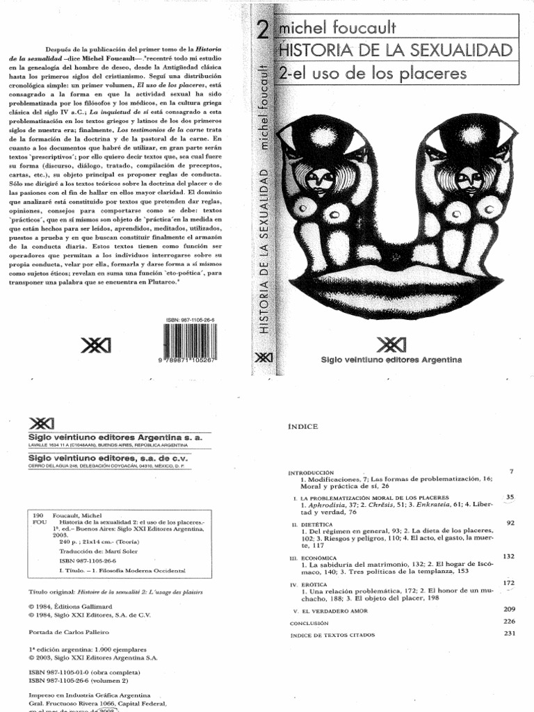 Historia de La Sexualidad - Michel Foucault | PDF