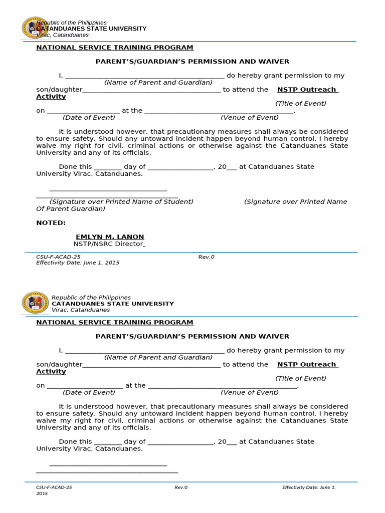 Waiver For Outreach 2023 | PDF | Justice | Crime & Violence