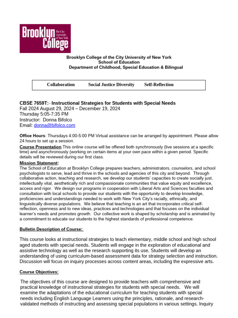 DB Draft Syllabus 7659 Fall 24(5) | PDF | Curriculum | Differentiated ...