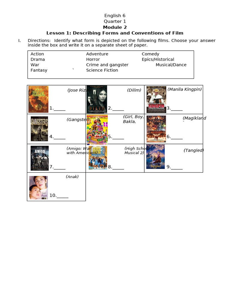 Describing Forms and Convention of Films | PDF