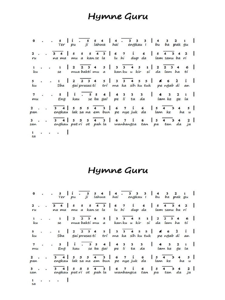 Hymne Guru | PDF