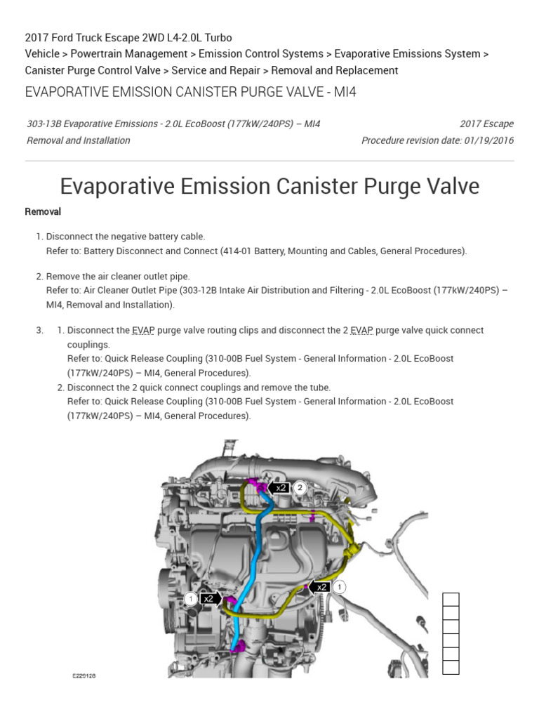Evaporative Emission Canister Purge Valve - MI4 (Canister Purge Control ...