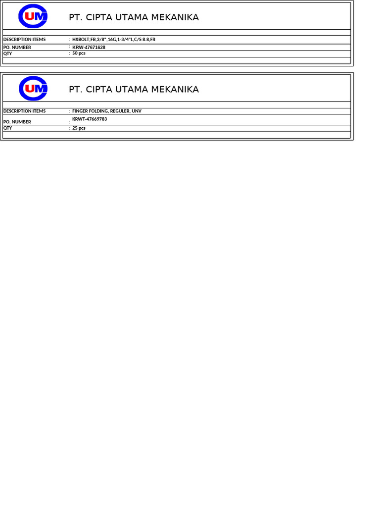 Name Tag Product Pjb | PDF