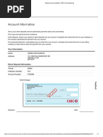 CIBC Void Cheque - Direct Deposit Form | PDF | Payments | Cheque