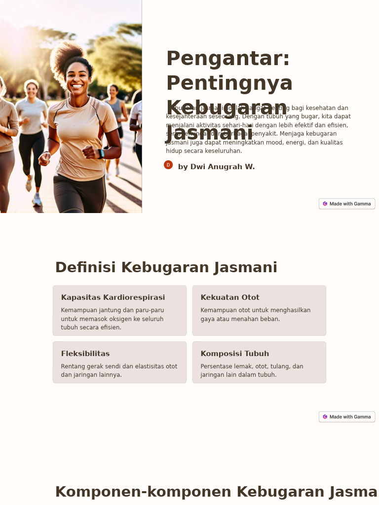 Pengantar-Pentingnya-Kebugaran-Jasmani | PDF