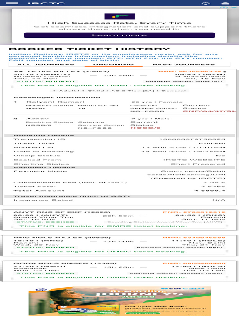 IRCTC Next Generation ETicketing System | PDF | Service Industries ...