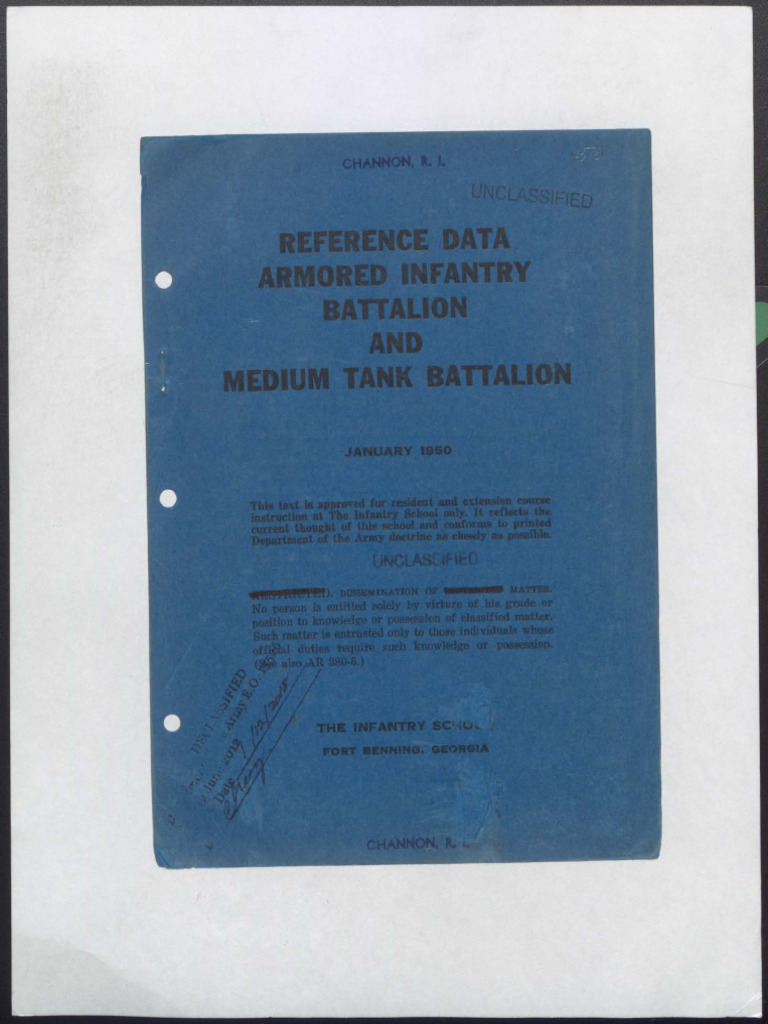 Armored Infantry Battalion Structure | PDF | Platoon | Battalion
