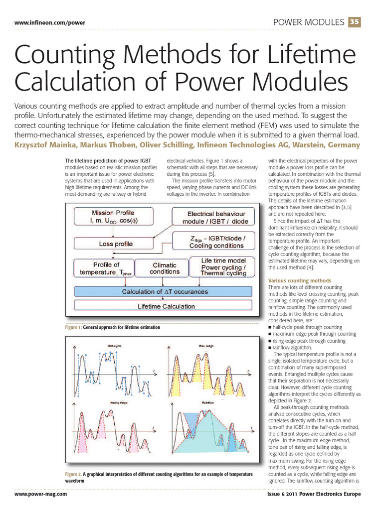 Counting Methods for Lifetime | PDF | Finite Element Method | Power Electronics
