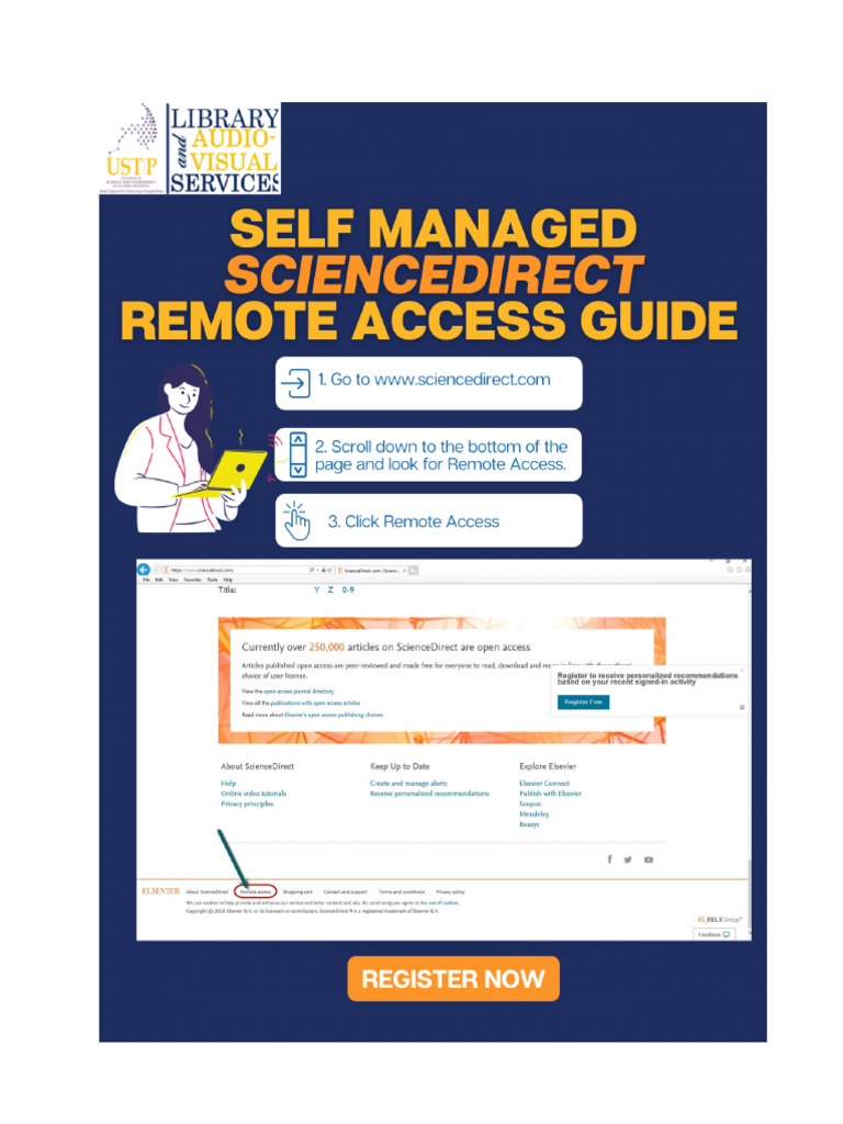 Elsevier ScienceDirect Remote Access Guide (1) | PDF
