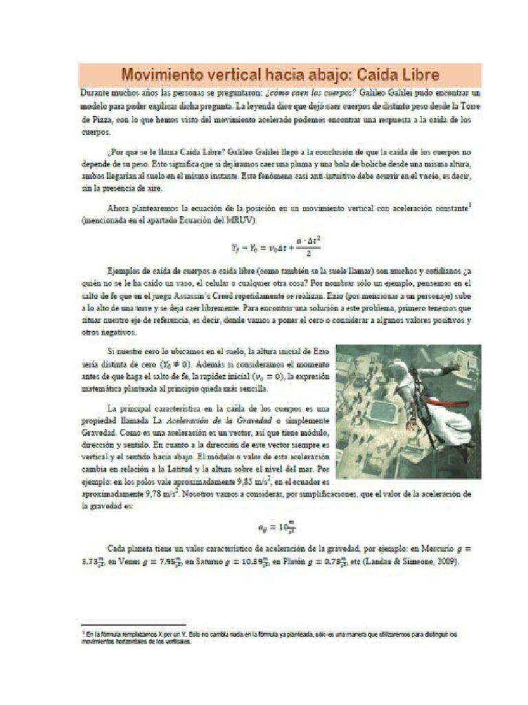 Caída Libre | PDF
