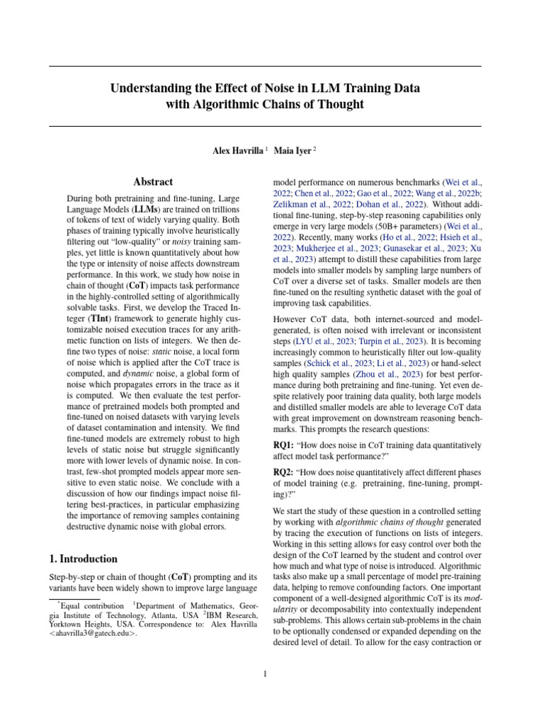 Generating Noisy Algorithmic Chain of Though | PDF | Mathematics