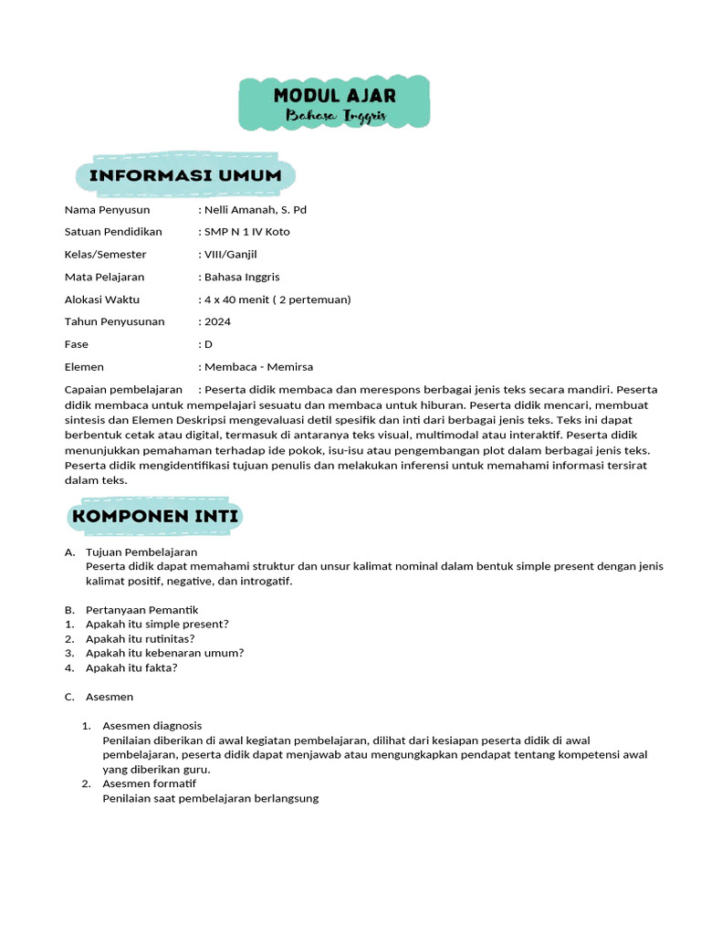 Simple Present 2 | PDF