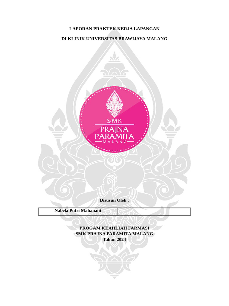 Laporan Praktek Kerja Lapangan | PDF Laporan Praktek Kerja Lapangan | PDF
