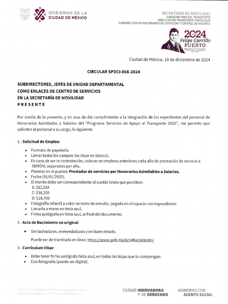 Circular 068 - 0001 | PDF