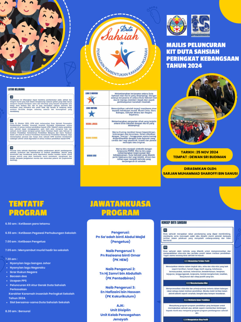 Buku Program Duta Sahsiah | PDF