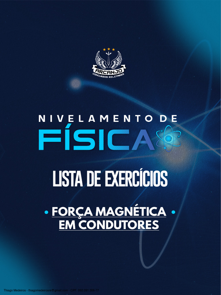 Força Magnética | PDF | Magnetismo | Campo magnético