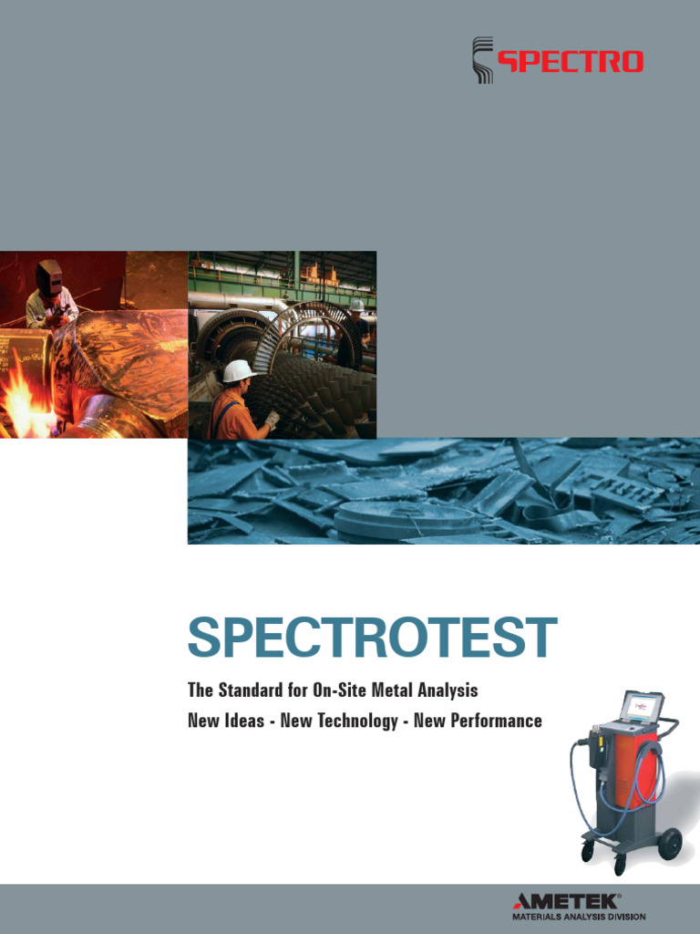 FOUNDRY - SpectroTEST | PDF | Spectrometer | Spectroscopy