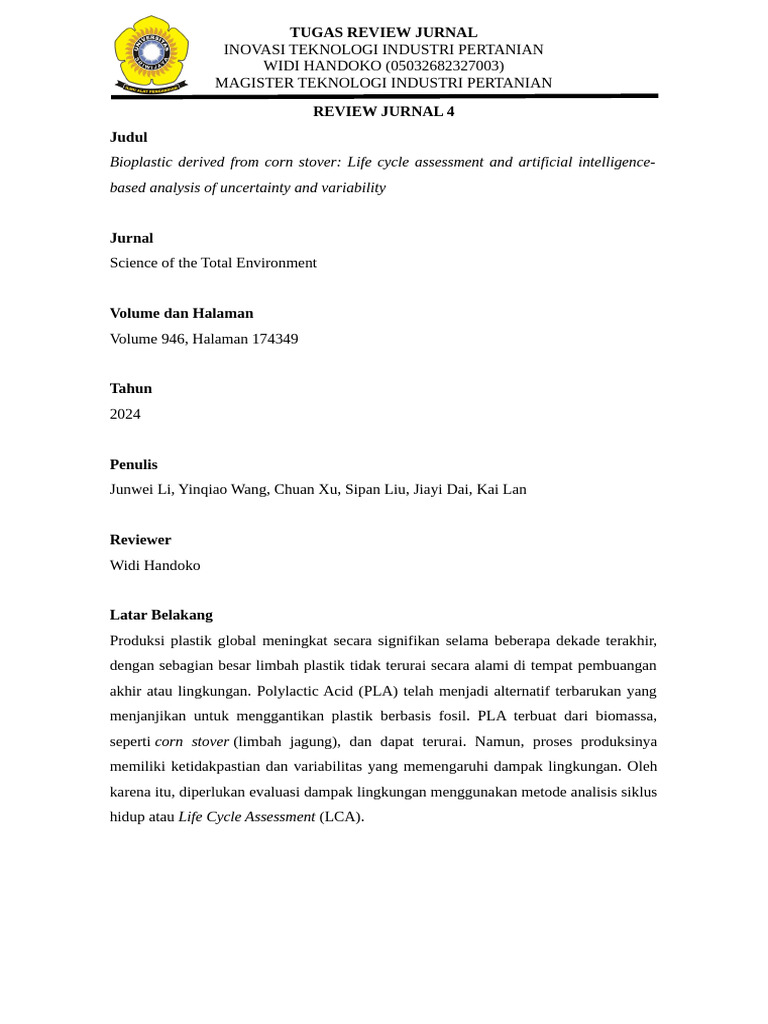 Jurnal 4 - Widi Handoko - 05032682327003 - REVIEW JURNAL - Inovasi ...