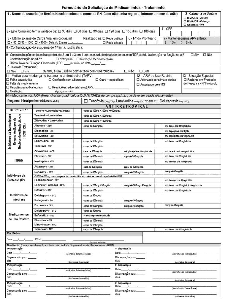 Solicitacao - Medicamento - SICLOM - Nova Versão FEV - 2017 | PDF ...