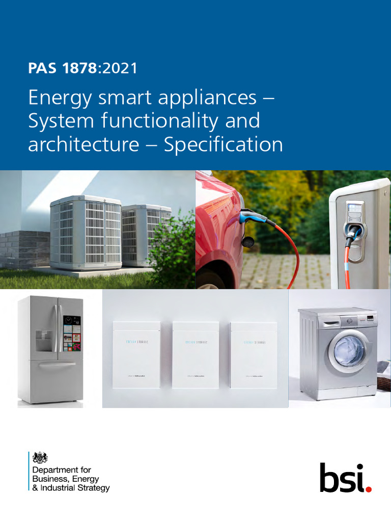 BSI PAS 1878 Energy Smart Appliances System Functionality and ...