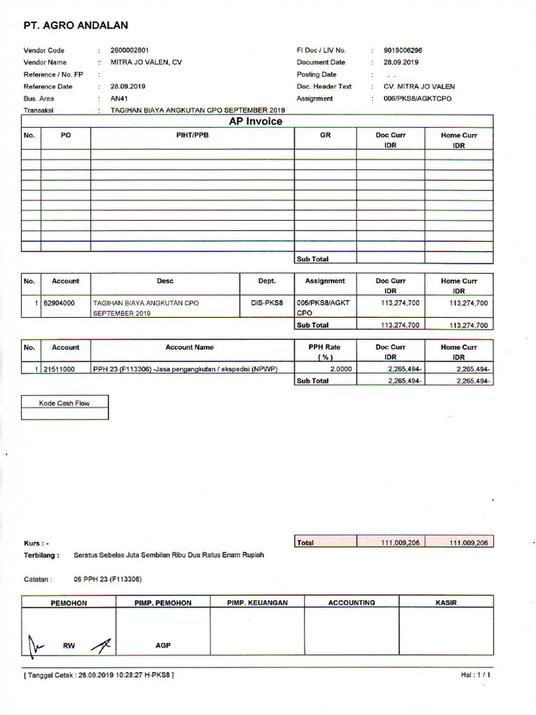 Voucher& BA MJV 021 | PDF