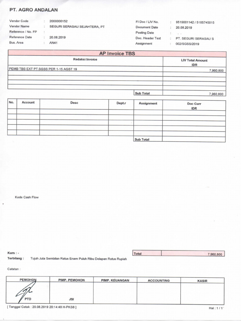 Voucher PT SSS023 | PDF