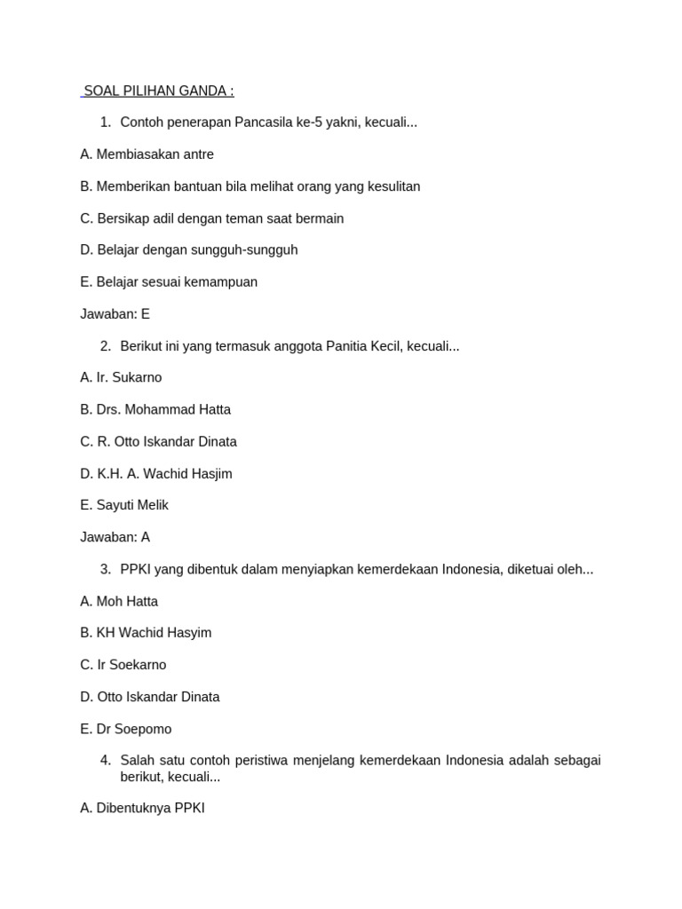SOAL PAS PKN KELAS 8 2024 | PDF