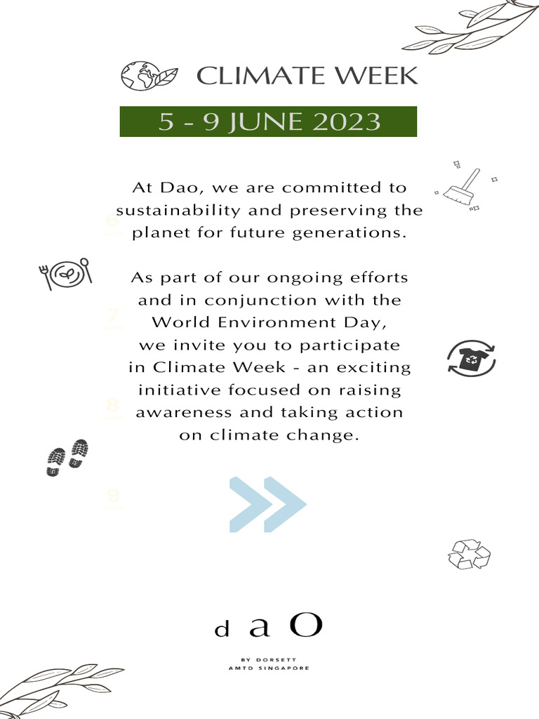 Climate Week Overview (1c) | PDF | Sustainability | Natural Environment