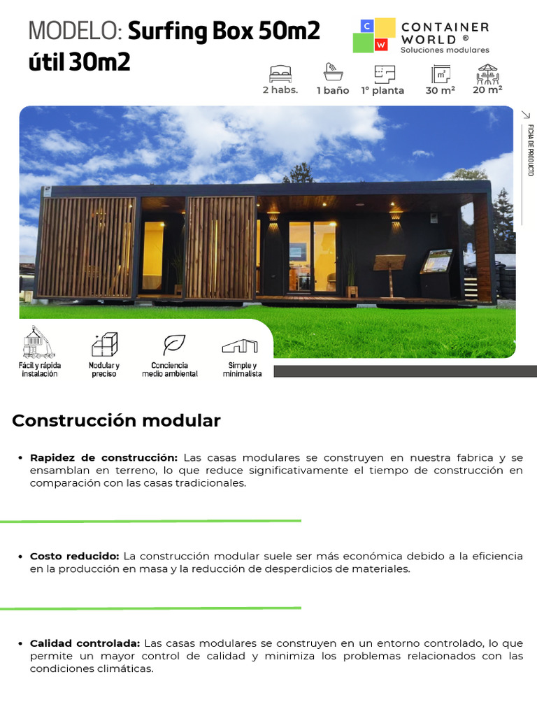 CATALOGO SURFING BOX 50m2 UTIL 30m2 | PDF
