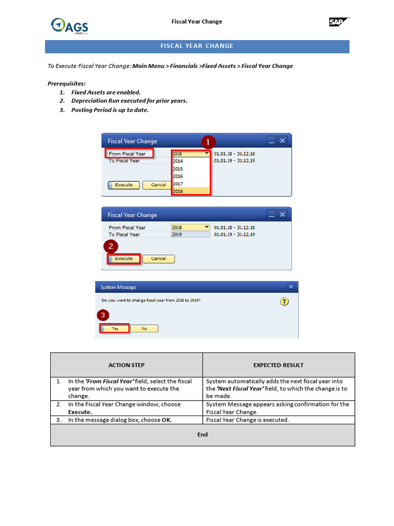 Fiscal Year Change Guide | PDF