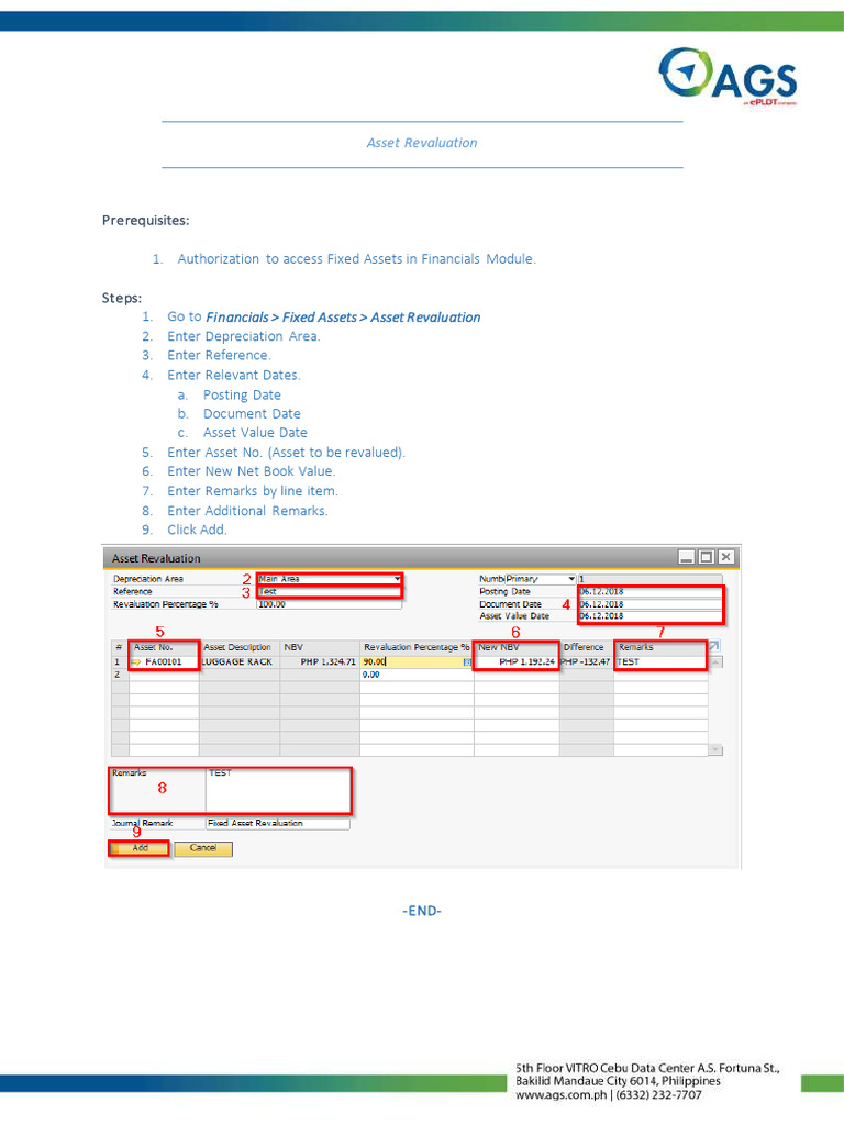 Asset Revaluation Process Guide | PDF