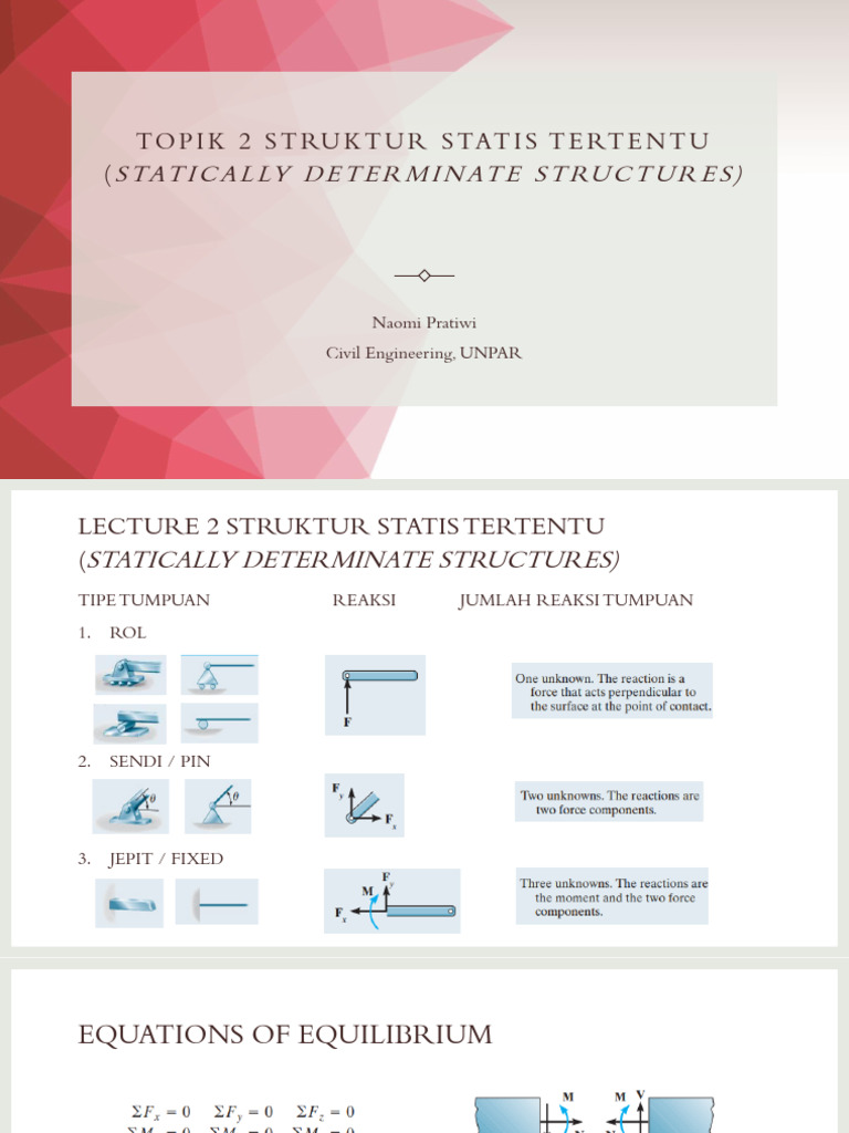 2. Statically Determinate Structures | PDF