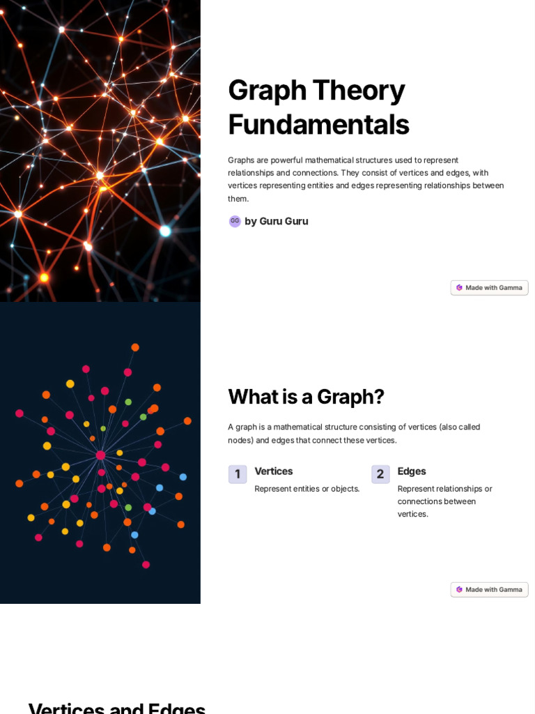 Graph Theory Fundamentals | PDF | Graph Theory | Vertex (Graph Theory)