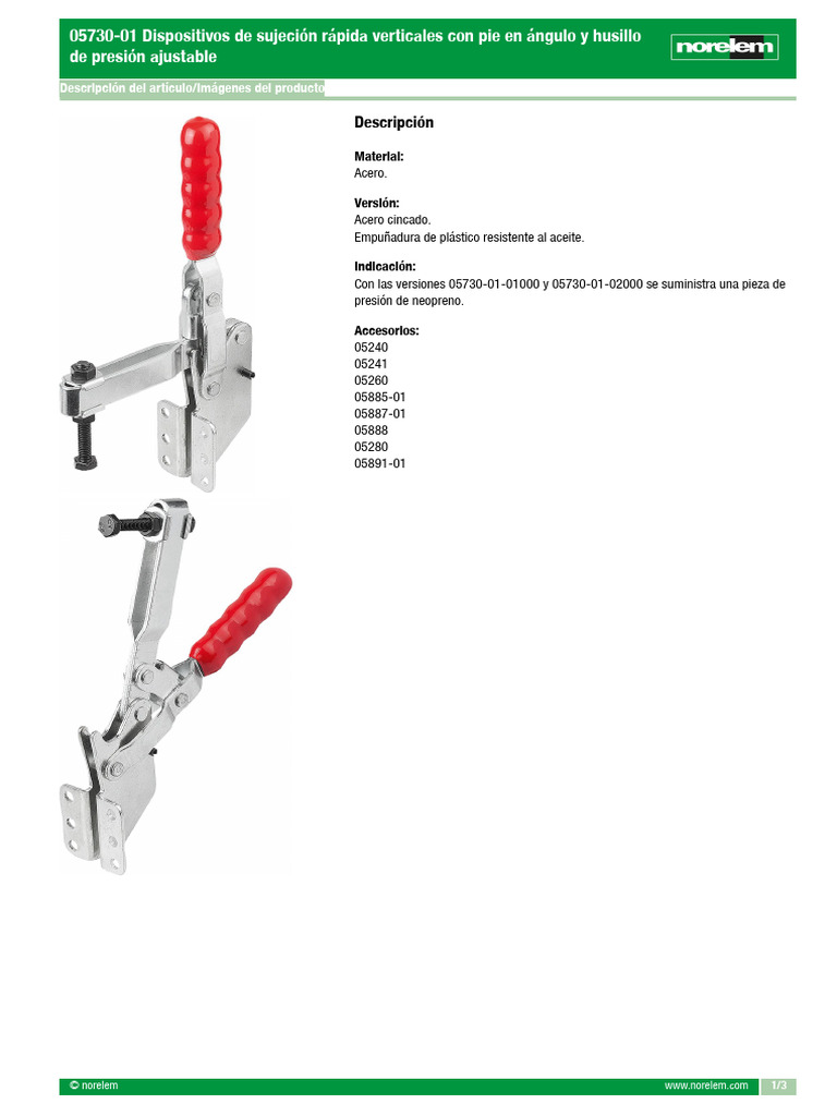 05730-01_Datasheet_26832_Dispositivos_de_sujeci_n_r_pida_verticales_con ...